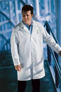 Gripper Front Lab Coat-no Pockets